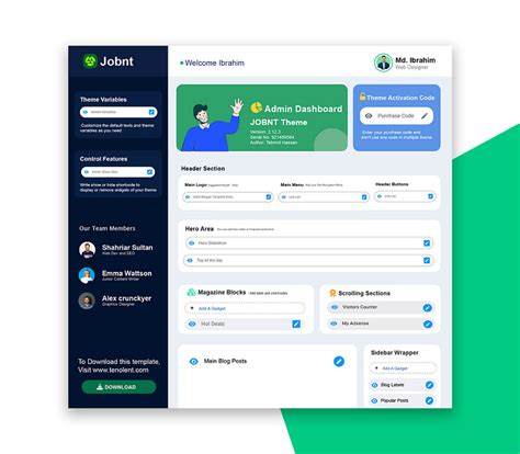 Blogger Blogspot Admin Dashboard Panel By Md Ibrahim On Dribbble