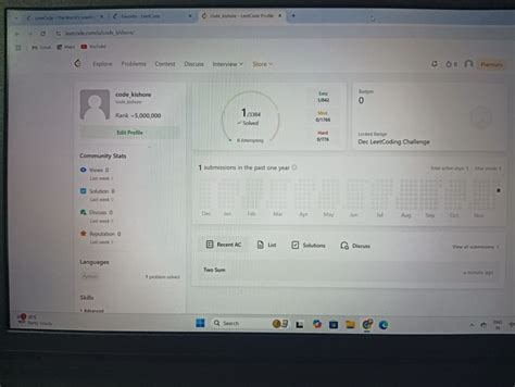 duddukuri kishore on linkedin dsa two leetcode firstproblem dsa