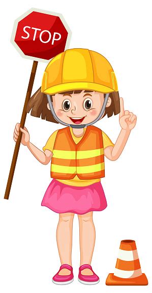 A Girl Wearing Engineering Uniform Stock Illustration Download Image