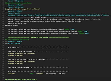 testing ansible role with molecule docker testinfra