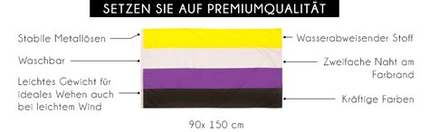 Nichtbinär Flagge Bestellen In Erstklassiker Qualität Pheno Flags