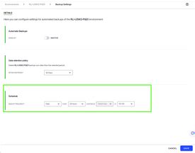 Schedule Automated Environment Backups Radiant Logic Documentation