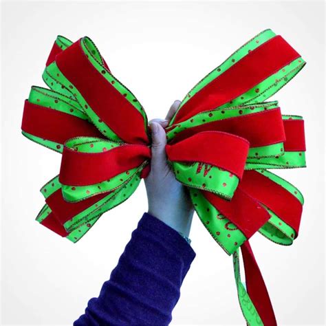 How To Make A Tree Topper Bow