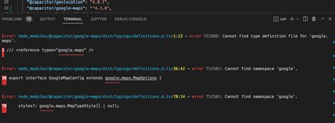 Bug When You Can Build The Version 4 3 0 Of Google Map Issue 1261 Ionic Team Capacitor