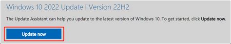 How To Get The Windows 10 2022 Update Version 22h2 Minitool