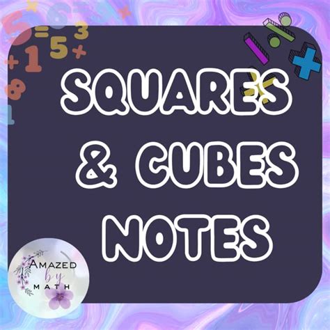 Squares And Cubes Square And Cube Roots Story Problems By Amazed By
