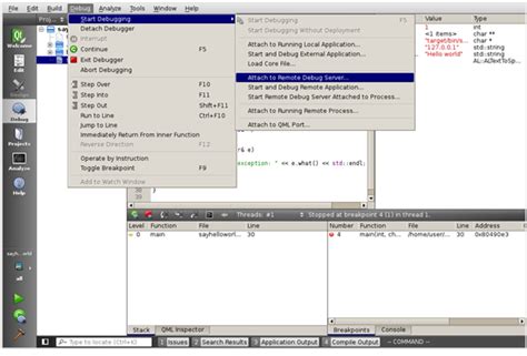 Remote Debugging On NAO QiBuild 3 16 Documentation