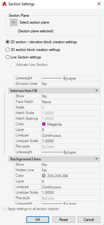 generating section plane to block autodesk community