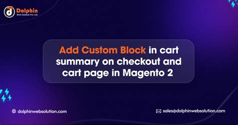 add custom block in cart summary on checkout and cart page in magento 2