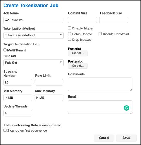 Tokenization Delphix Masking 6011