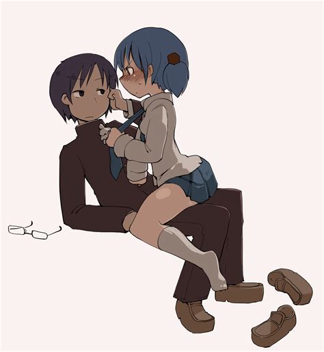 Naganohara Mio And Sasahara Koujirou Nichijou Drawn By Masha Danbooru