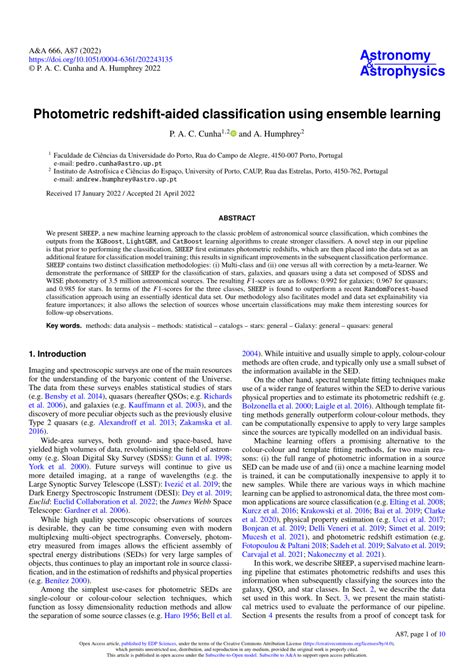 Pdf Photometric Redshift Aided Classification Using Ensemble Learning