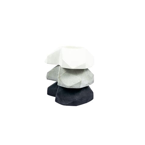 Grayscale Array Candle Holders Elegant Handcrafted Set For Stylish