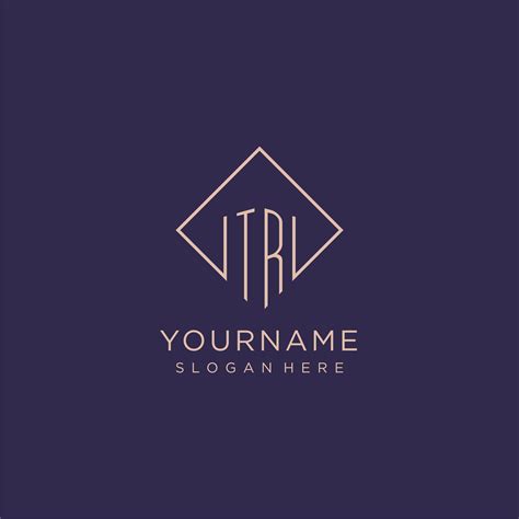 Initials Tr Logo Monogram With Rectangle Style Design 27933713 Vector Art At Vecteezy