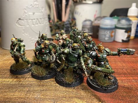 A while back I posted my Catachan style Kasrkin I was planning on ...