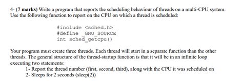 Solved 4 7 Marks Write A Program That Reports The