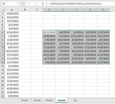 How To Generate Random Date Values In Excel