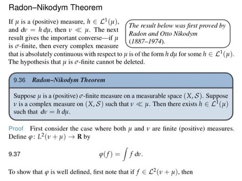 Solved 13 Give An Example To Show That The Radon Nikodym