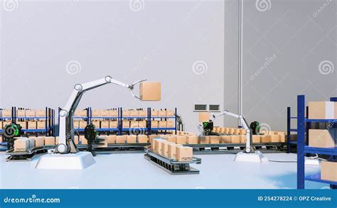 Ai Robot Arm Object For Manufacturing Industry Technology Product