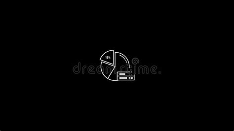 Outline Cloud Computing Data Security Animation Outline Icon On Black Background Stock Video