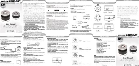 Woxter Technology MICROBEAT Bluetooth Speaker User Manual