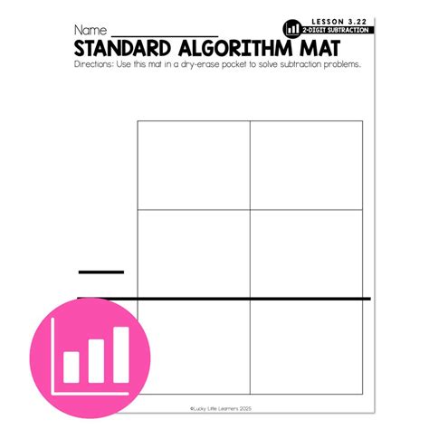 Lucky To Learn Math Lesson 3 22 Standard Algorithm Subtrction
