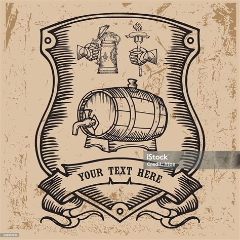 Desain Label Bir Ilustrasi Stok Unduh Gambar Sekarang Bir Etsa Gelas Bir Gelas Istock