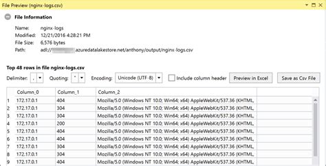 query event hubs archive with azure data lake analytics and u sql