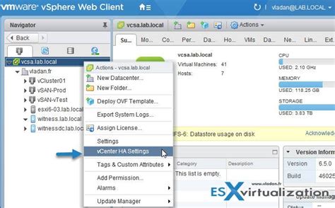 Esx Virtualization Check This Vmware Vcsa 65 Active Passive Setup