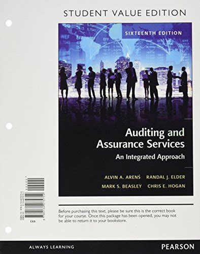 Auditing And Assurance Services Arens Alvin Elder Randal Beasley