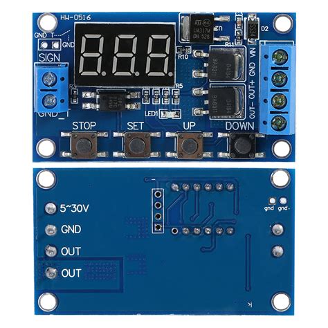 Dc 5v 36v Trigger Cycle Delay Timer Switch Turn Onoff Relay With Led Display Ebay Australia