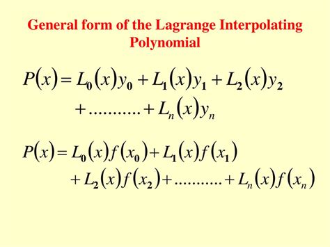 Interpolation Interpolation Produces A Function That Matches The Given