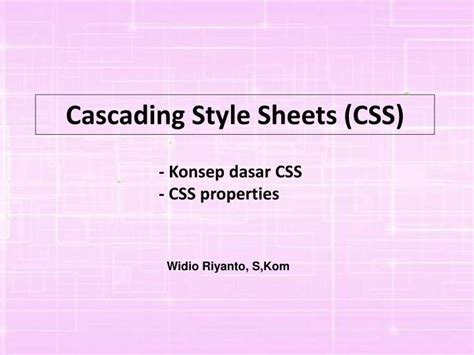 Ppt Cascading Style Sheets Css Powerpoint Presentation Free