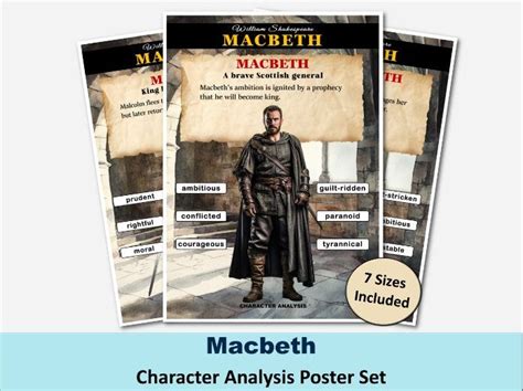 Macbeth Character Guide Poster Set Teaching Resources