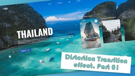 Distortion Transition Effect With Slider Using Hoverjs And Glidejs Part 01 Youtube