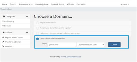 How To Enable Subdomain Options For A Product In Whmcs Knowledgebase