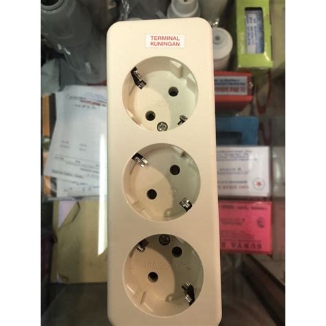 Jual Stop Kontak Uticon Stop Kontak Uticon 3lubang Shopee Indonesia