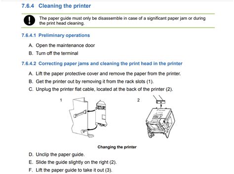 S5 Printer Cleaning Procedure Strada Or CWT S5 Models Flowbird Support Help Center
