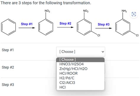 solved there are 3 steps for the following transformation