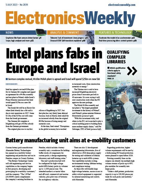 5 July Electronics Weekly