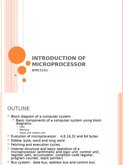 L1 Intro To Microprocessors Pdf Central Processing Unit Inputoutput