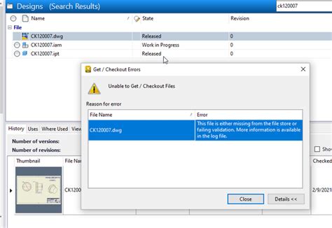 files missing after restore file validation autodesk community