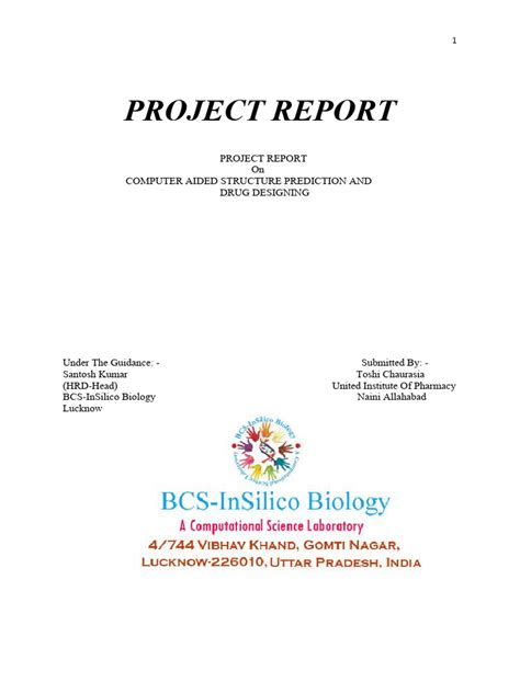 Bioinformatics Drug Designing Project Pdf Protein Structure National Center For
