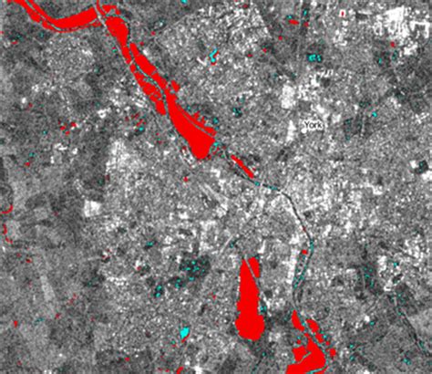 York Flood Mapping Sentinel Pixalytics Ltd