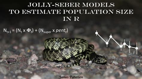 Jolly Seber Models To Estimate Population Size In R James E Paterson