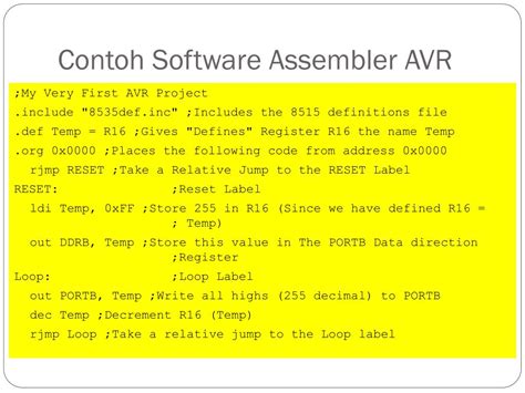 Ppt Mikrokontroler Avr Powerpoint Presentation Free Download Id