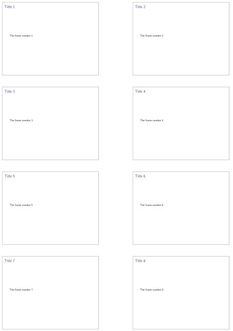 Beamer Handout Problem When Creating Border Around Frames Tex