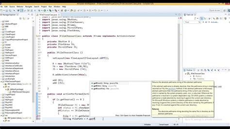use a jfilechooser object in java to open the content of a text file