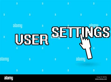 Conceptual Hand Writing Showing User Settings Business Photo