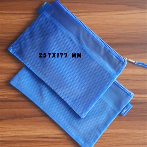 Jual Zipper Bag Tempat Pensil Zipper Map Tas Jaring Resleting Pouch Shopee Indonesia